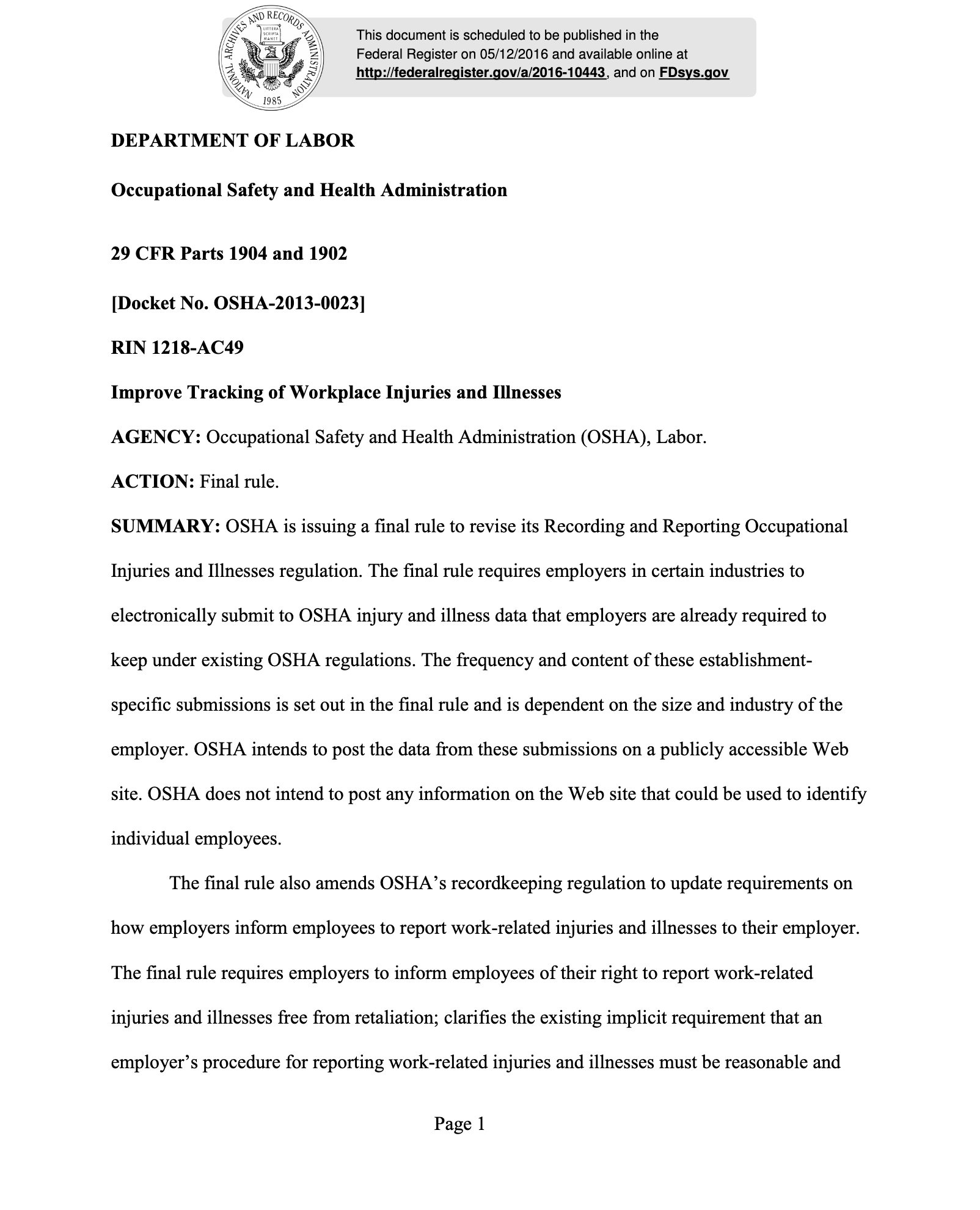 New OSHA rule to help protect workers from retaliation – Partners for ...